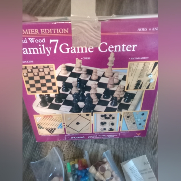 Games | Vintage Classic Solid Wood Family 7 Game Center | Poshmark